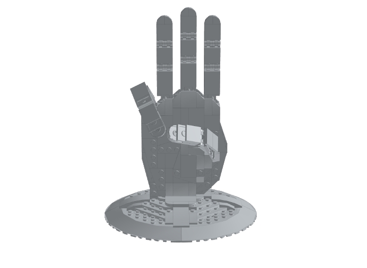 Live-Size Human Hand from BrickLink Studio [BrickLink]