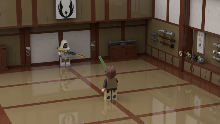 Jedi temple sparring room from BrickLink Studio [BrickLink]