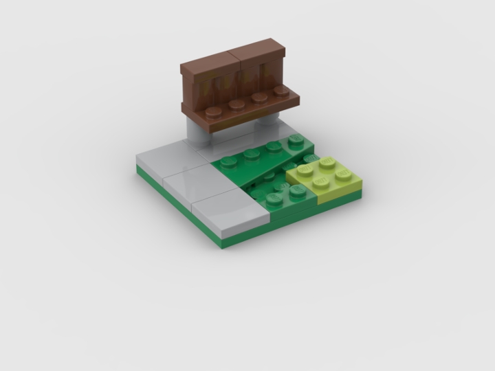 Bench (With Steps) from BrickLink Studio [BrickLink]