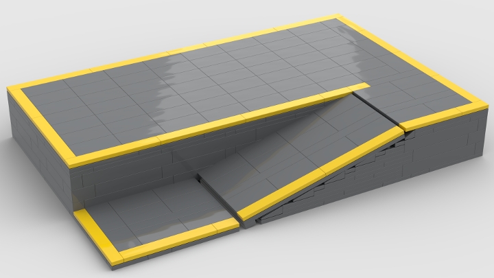 Custom Train Loading Ramp from BrickLink Studio [BrickLink]