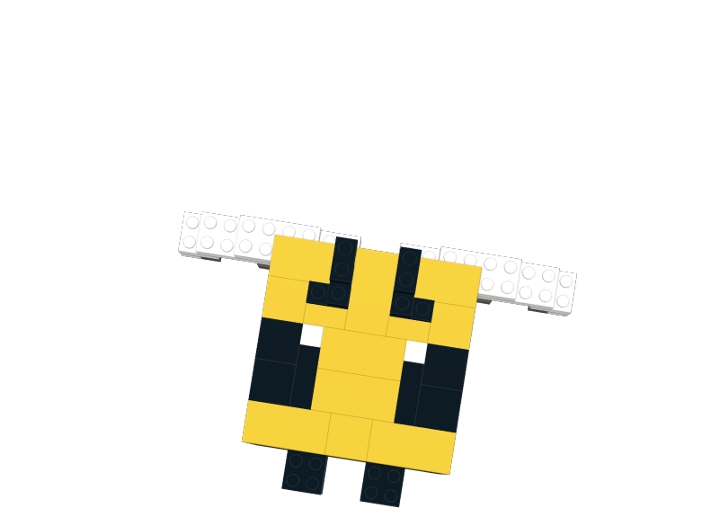 Minecraft Bee 2.0 from BrickLink Studio [BrickLink]