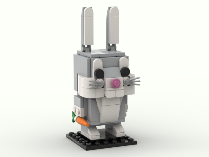 Bugs Bunny BrickHeadz from BrickLink Studio [BrickLink]