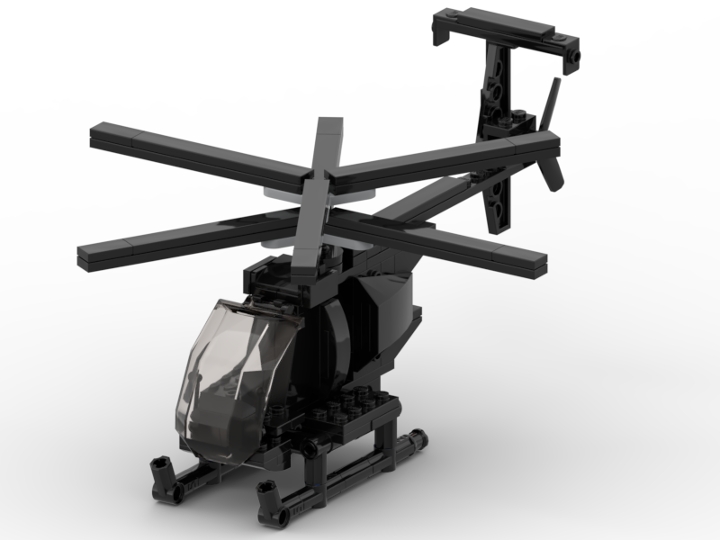 AH-6 Little Bird (Instructions) from BrickLink Studio [BrickLink]