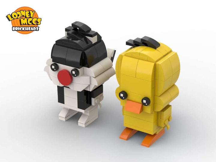 Sylvester and Tweety Bird from BrickLink Studio [BrickLink]