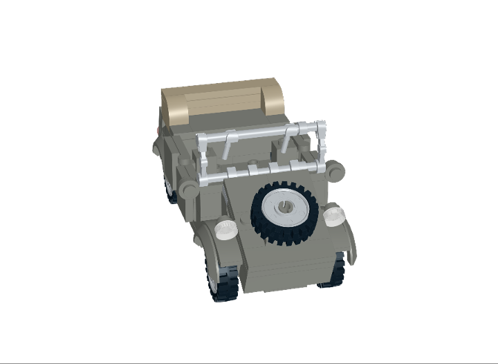 WW2 Kübelwagen moc from BrickLink Studio [BrickLink]