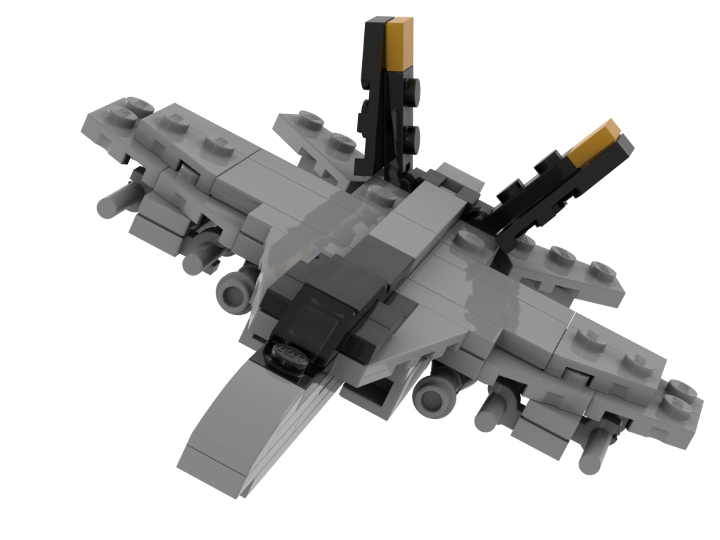 Mini F/A-18F Super Hornet from BrickLink Studio [BrickLink]