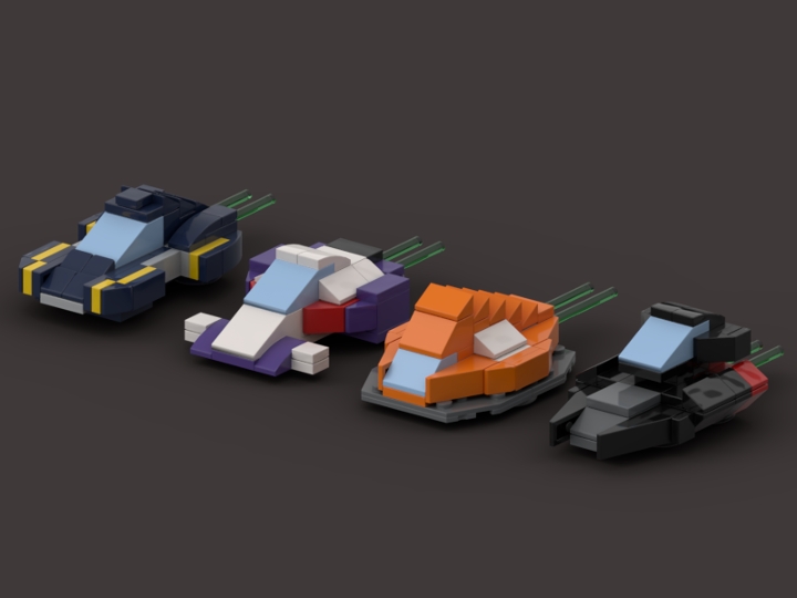 F-Zero Miniature Set 2 from BrickLink Studio [BrickLink]