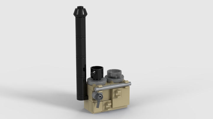 Old Style Solid Fuel Cooker from BrickLink Studio [BrickLink]