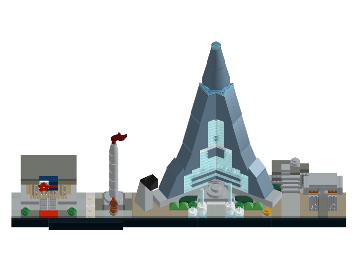 SKYLINE (DPRK Pyongyang) from BrickLink Studio [BrickLink]