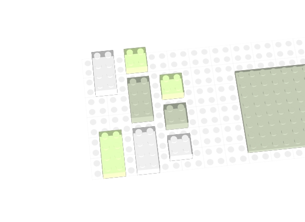 glow in the dark pieces from BrickLink Studio [BrickLink]