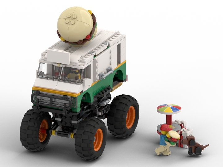 31104 Monster Burger Truck (advanced build) from BrickLink Studio ...