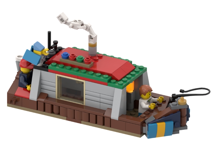 31098 Canal Boat (quick build) from BrickLink Studio [BrickLink]