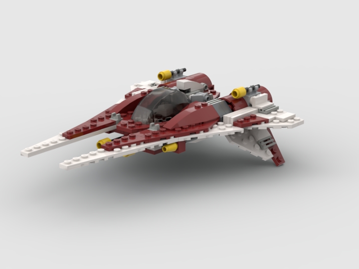 spaceship red whit from BrickLink Studio [BrickLink]