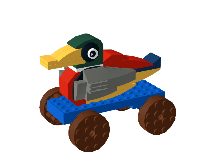 LEGO 6258620 - Classic Wooden Duck from BrickLink Studio [BrickLink]