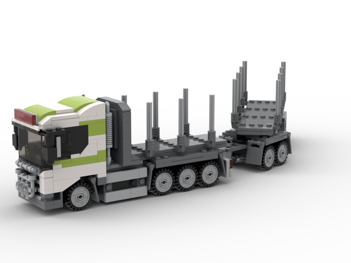Mini-Scania-Timber-Truck from BrickLink Studio [BrickLink]
