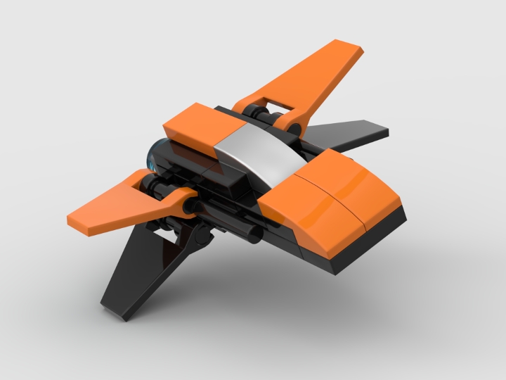 Mini X-wing Orange General from BrickLink Studio [BrickLink]