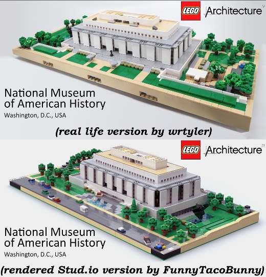 National Museum of American History from BrickLink Studio [BrickLink]