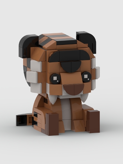 Animal Smilodon from BrickLink Studio [BrickLink]