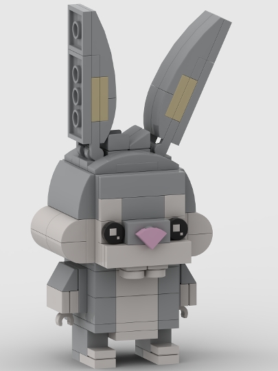 Cartoon Bugs Bunny from BrickLink Studio [BrickLink]
