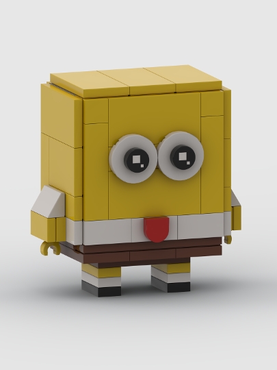 Cartoon Spongebob from BrickLink Studio [BrickLink]