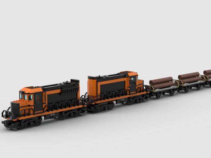 071 Livery Cargo Train [Lumber] from BrickLink Studio [BrickLink]