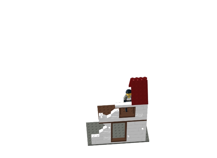 lego house destroyed from BrickLink Studio [BrickLink]
