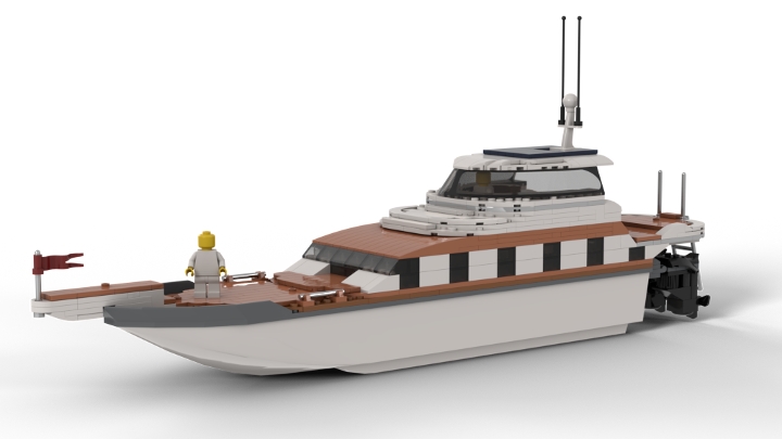 Yacht from BrickLink Studio [BrickLink]