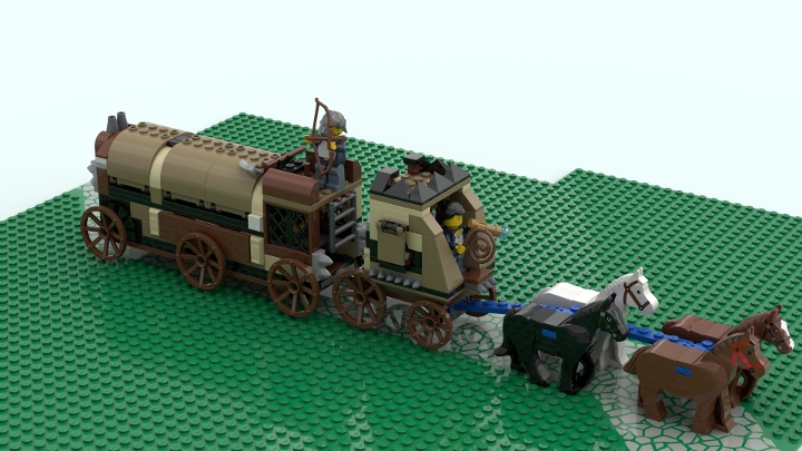 Cookie's Wagon (AW3) from BrickLink Studio [BrickLink]