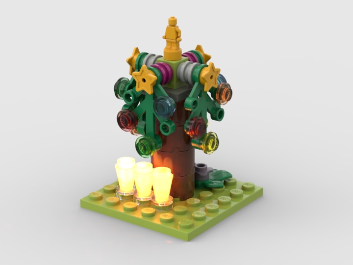 Christmas tree from BrickLink Studio [BrickLink]