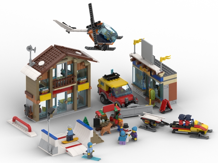 60203 Ski Resort from BrickLink Studio [BrickLink]