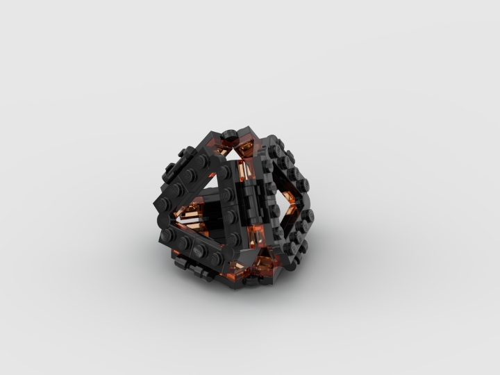 Tetrahedron — Platonic solid polyhedron from BrickLink Studio [BrickLink]