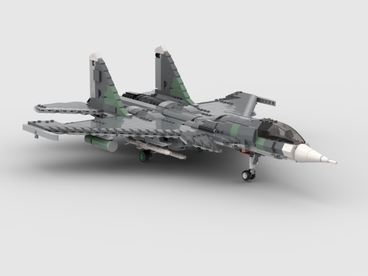 Sukhoi SU-27M Flanker E from BrickLink Studio [BrickLink]