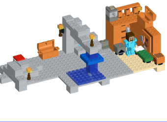 Minecraft Cave House From BrickLink Studio, 42% OFF