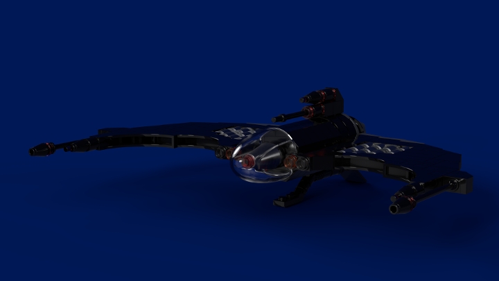 Sith Invicta-Class Starfighter from BrickLink Studio [BrickLink]