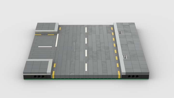 MILS Modular Road - (T Section Road) from BrickLink Studio [BrickLink]