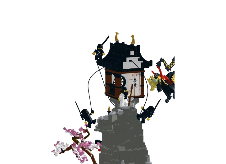 the sensi tower of ninja from BrickLink Studio [BrickLink]