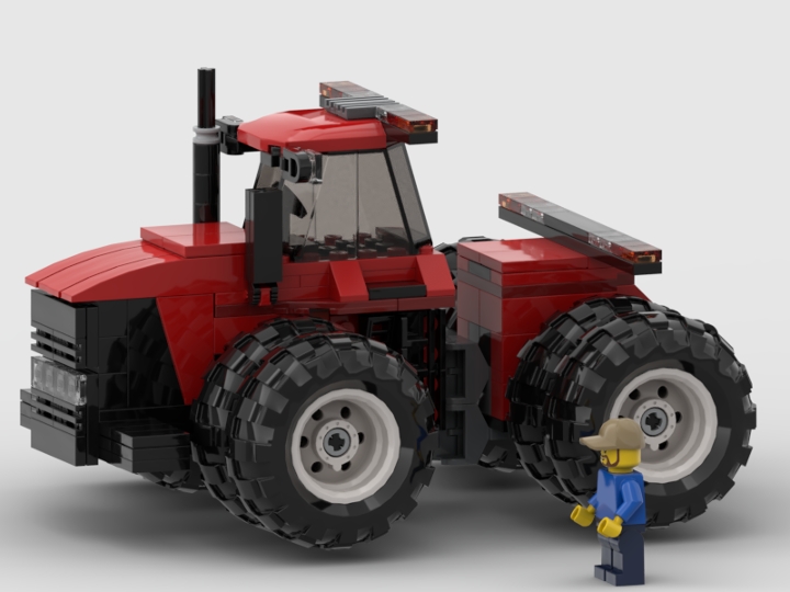 8 Wheel Articulated Tractor from BrickLink Studio [BrickLink]