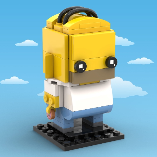 Homer - The Simpsons from BrickLink Studio [BrickLink]