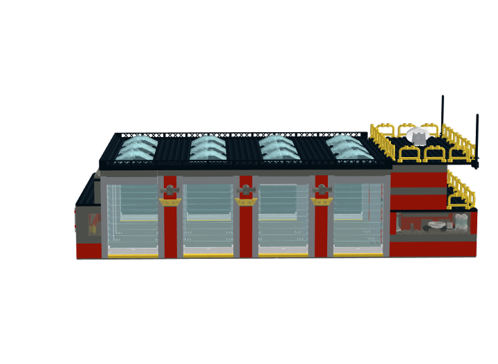 Fire station moc from BrickLink Studio [BrickLink]