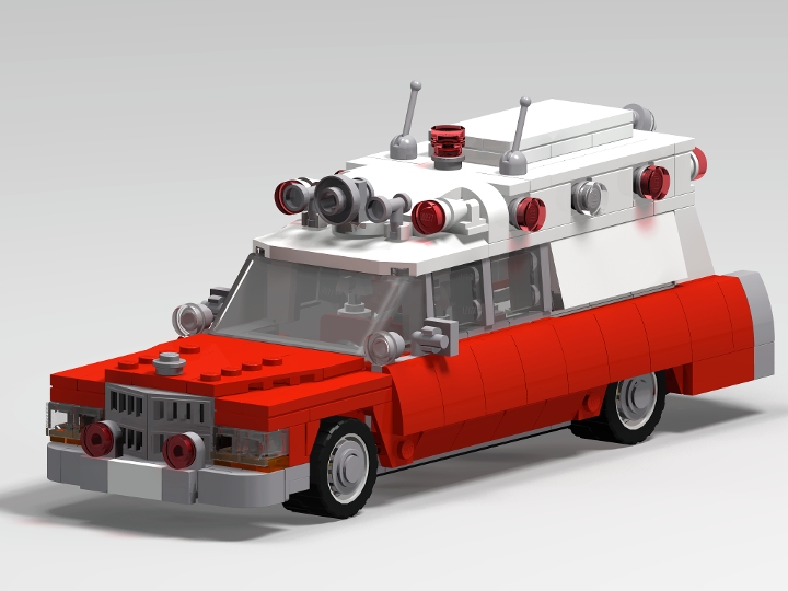 cadillac ambulance 1982 from BrickLink Studio [BrickLink]