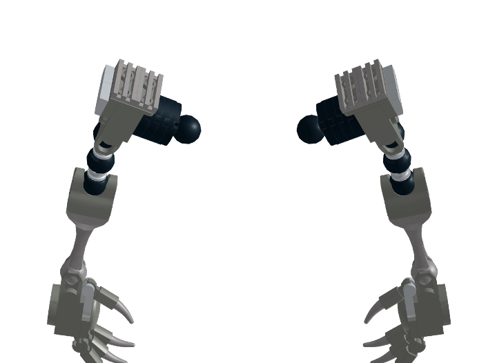 reaver skeletal arms from BrickLink Studio [BrickLink]