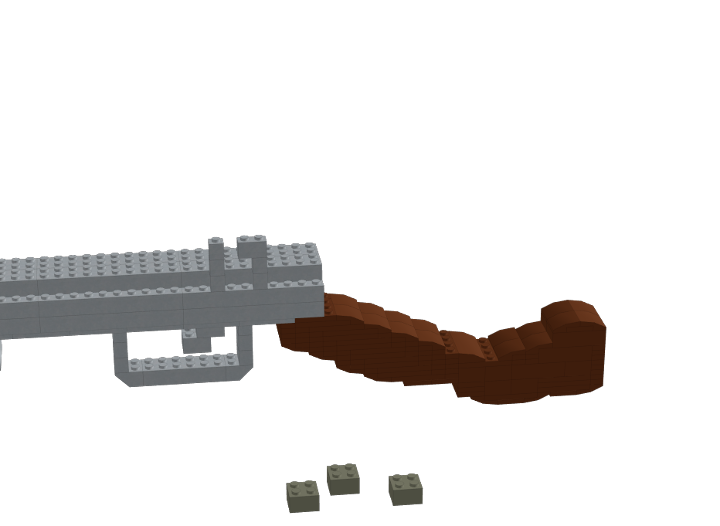 My attempt at a musket lol. The three bricks are musket balls from ...