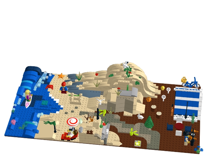 camping at the beach from BrickLink Studio [BrickLink]