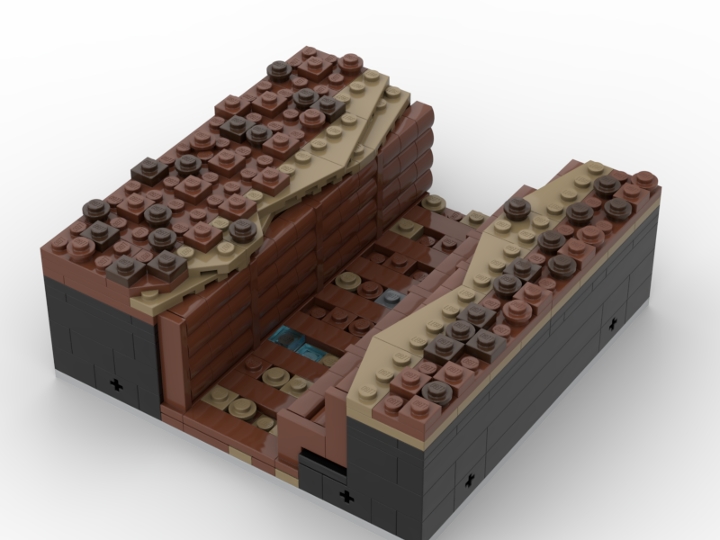 Trench System-Straight Piece from BrickLink Studio [BrickLink]