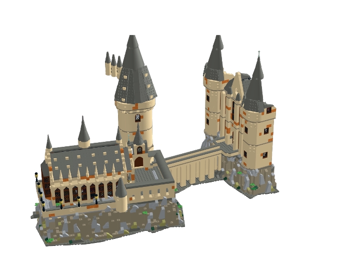 Hogwarts Great Hall & East Wing (Pico's Bricks Edition) from BrickLink Studio [BrickLink]