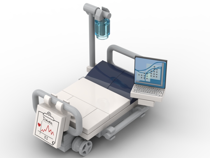 Hospital Bed from BrickLink Studio [BrickLink]