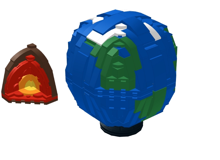 earth and layers of earth from BrickLink Studio [BrickLink]
