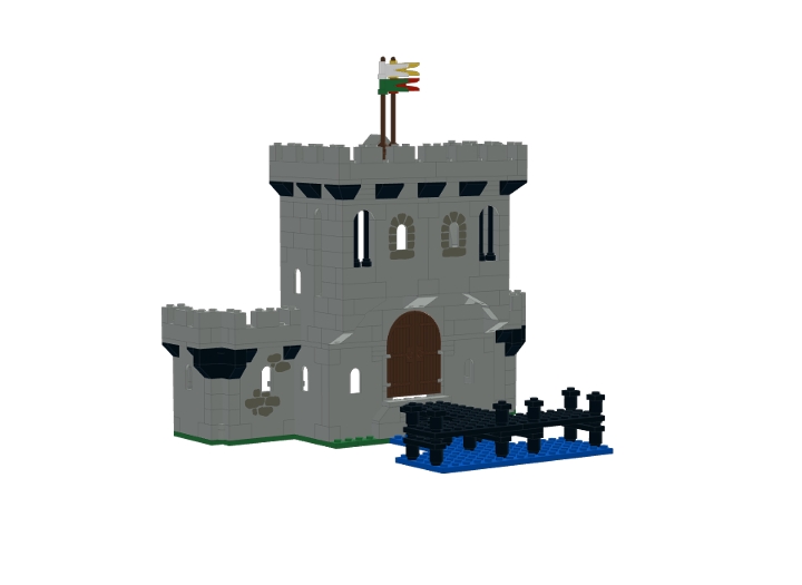 Harbour gate (classic castle) from BrickLink Studio [BrickLink]