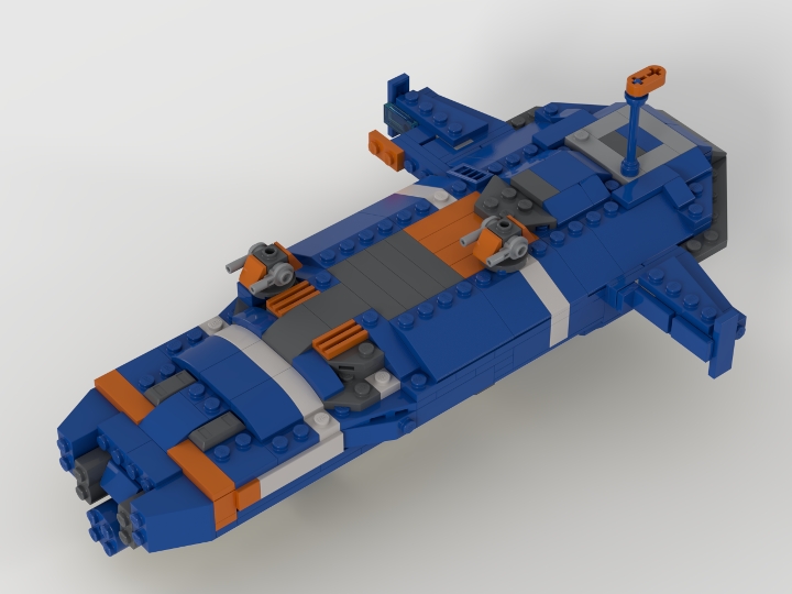 Hiigaran Flak Frigate from BrickLink Studio [BrickLink]