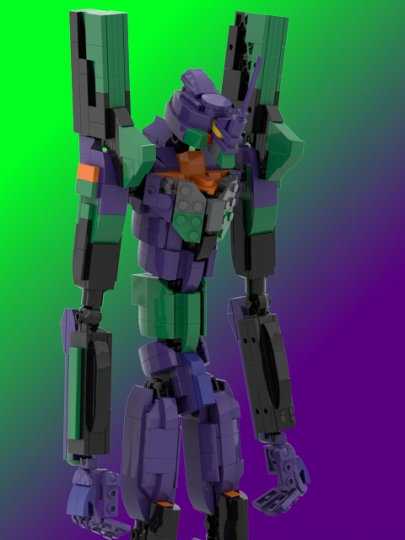 Eva Unit 01 from BrickLink Studio [BrickLink]